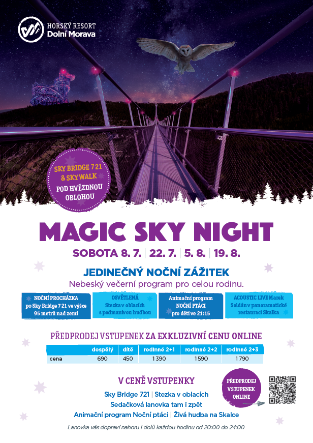 Magic Sky Night | Dolní Morava ...hory zážitků